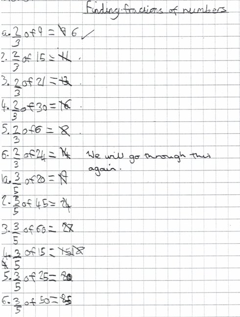 Misconceptions in maths - breaking down the problems